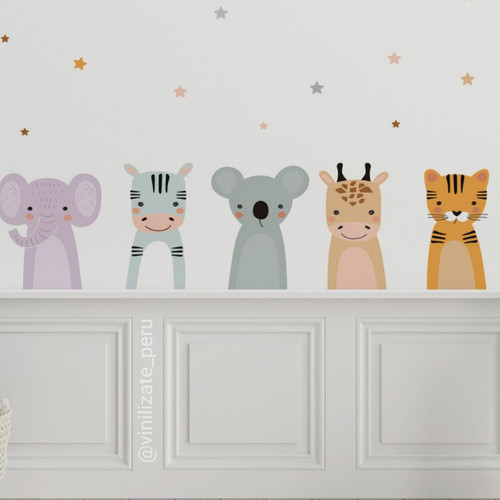 Cute Zoo #1 // Wall decals XL | Vinilizate