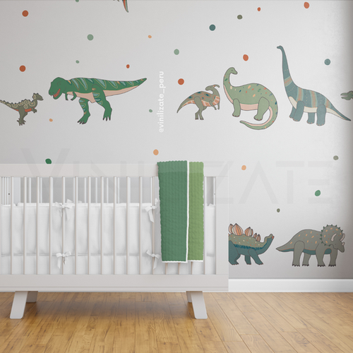 Vinil dinosaurios grandes | Decoración infantil pared