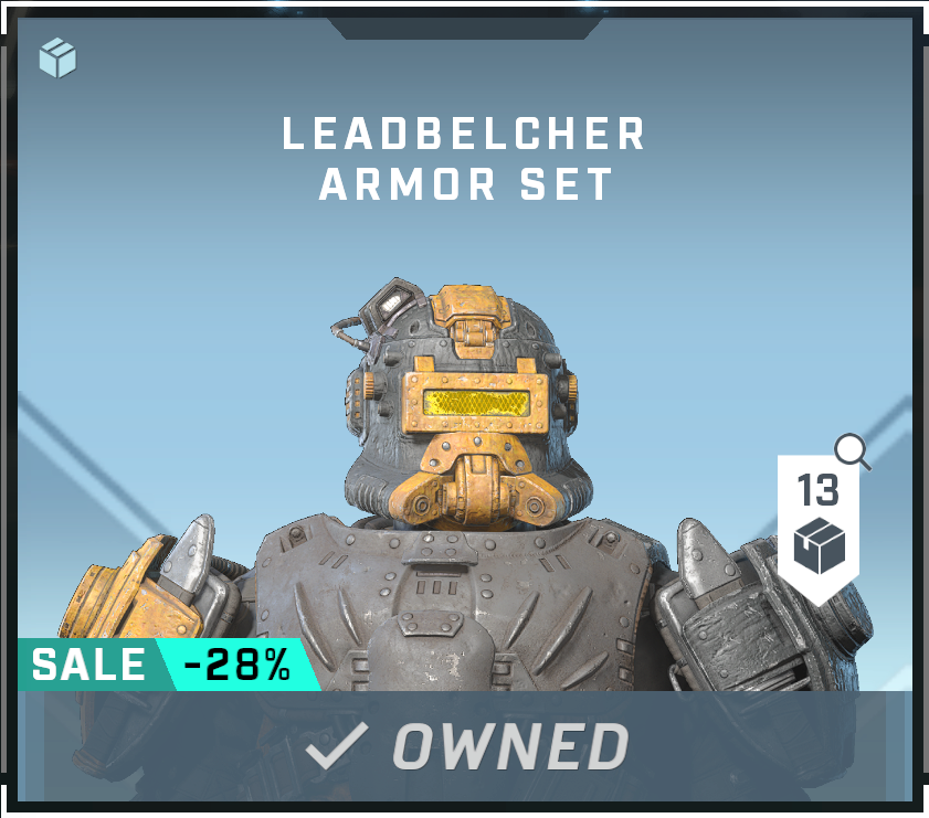 Leadbelcher Armor Set - Shop Listing | Infinite News