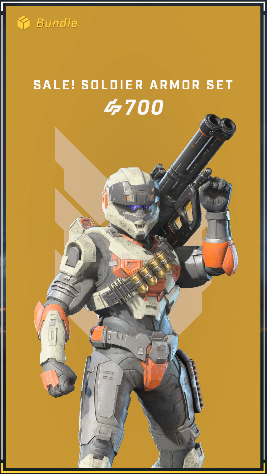 Sale! Soldier Armor Set - Shop Listing | Infinite News