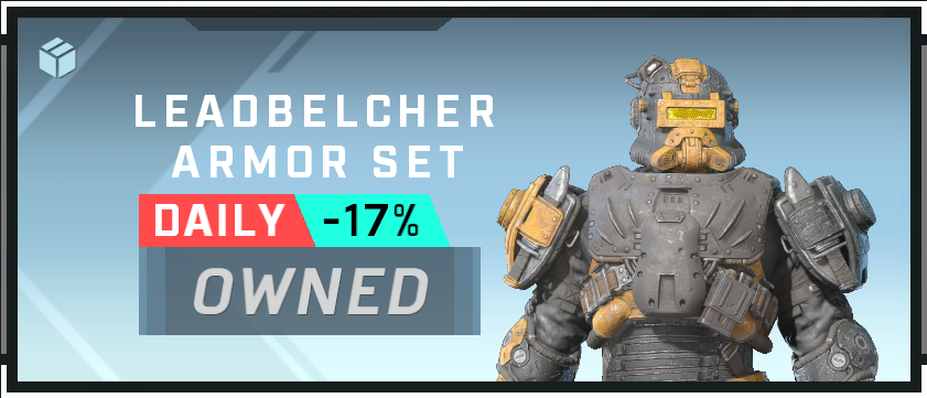 Leadbelcher Armor Set - Shop Listing | Infinite News