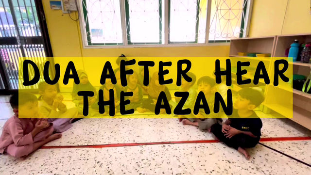 Doa After Azan by the Students