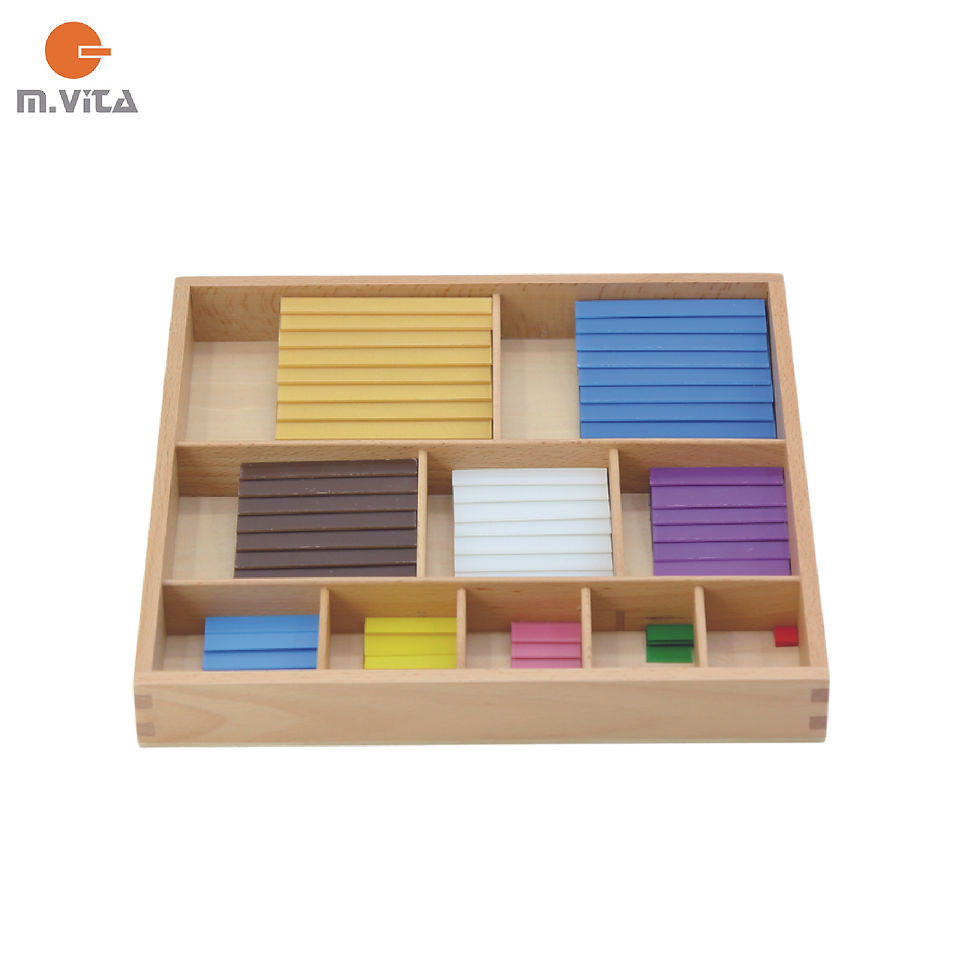 Decanomial Square Montessori Primary Sensorial M | M.Vita Montessori