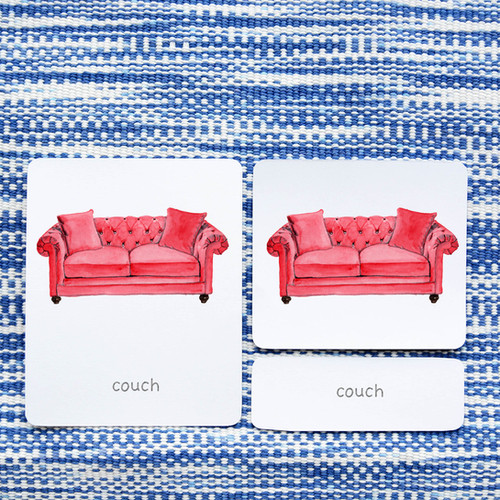 3 PART CARDS: LIVING ROOM | Themontessoricompany