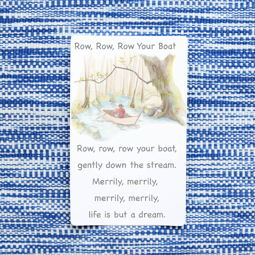 Song Cards The Itsy Bitsy Spider, Row Row Row Your Boat ...