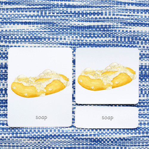 Bathroom 3-Part Cards – Montessori Printable (Indoor Environment ...