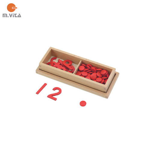 Cut-out Numeral and Counters Montessori Mathematic | M.Vita Montessori
