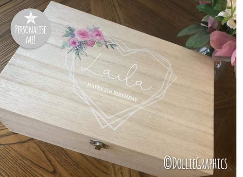 Personalised Heart Keepsake Box | Dollie Graphics