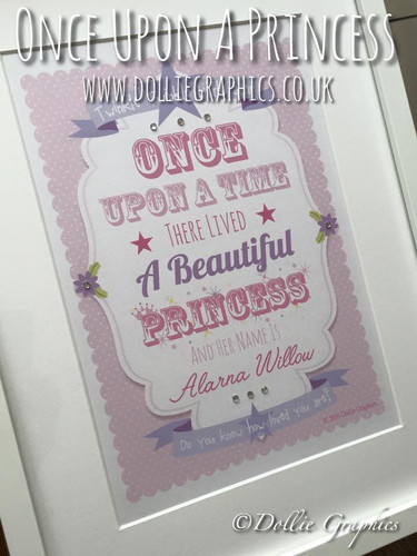 PERSONALISED PRINCESS PRINT | Dollie Graphics
