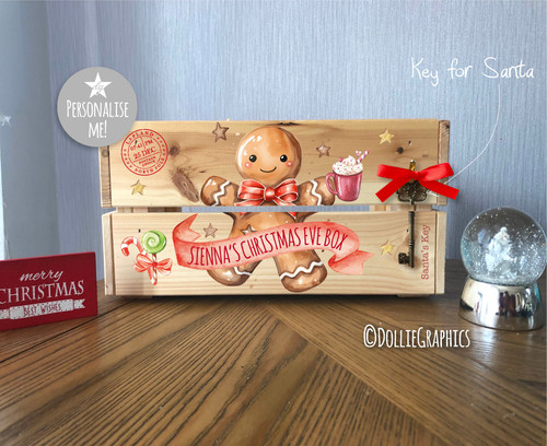 Personalised Christmas Eve Crate with Santa's Magic Key - Gingerbread ...