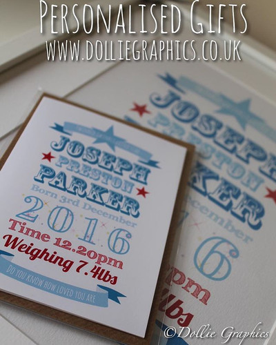 NEW BABY BOY RIBBON PRINT | Dollie Graphics