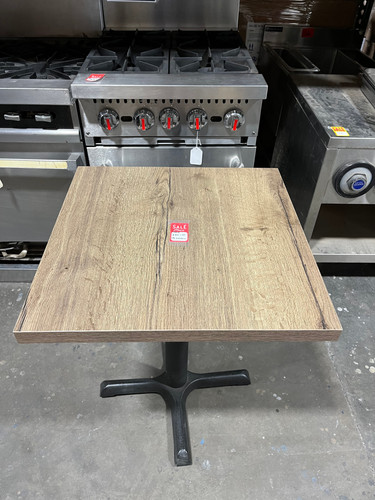 24X24 Wood Tabletop with base | Restaurant Equipment