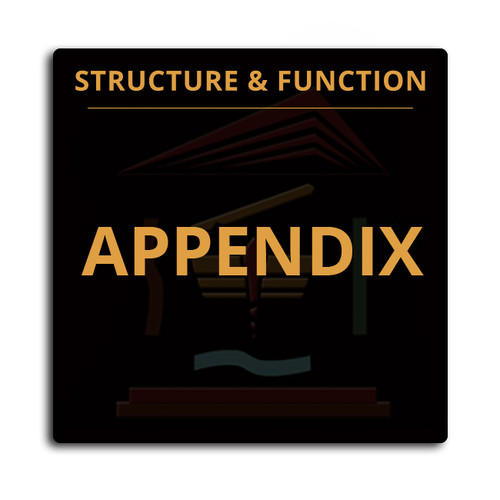 Structure and Function, Appendix | revamp