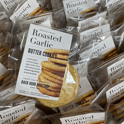 Back Door Bakeshop Roasted Garlic Butter Cookies | gather & graze
