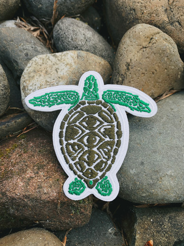 Green Sea Turtle Patch | Shapes In Nature