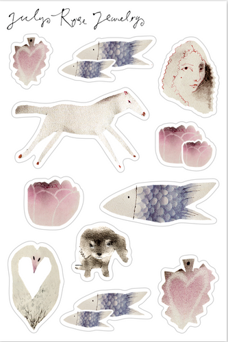 July Rose Sticker Sheet | July Rose