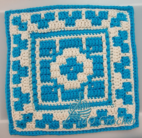 Envelope Border for Overlay Mosaic Crochet, a tutorial | AdO crochet