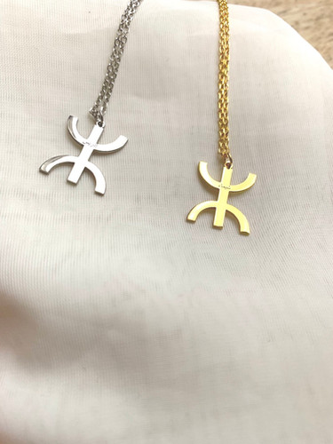 Collier signe Amazigh avec possibilité de graver à l’intérieur ...