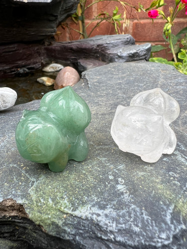Bulbasaur Pokemon Small Carvings | Crystal Rose Cave
