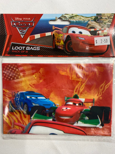 Cars Loot Bags 8 Pack | CCEvents.Shop