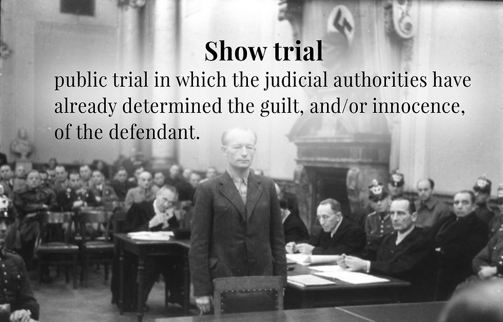 Judge Failla and the 21st Century Show Trial