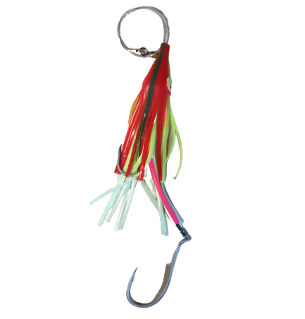 771 Halibut Double Skirt Mexican Flag | rite-angle-fishing