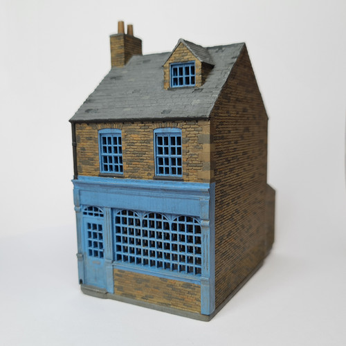 Small Shop No 1 - 3D Printed Model Building - Full or Half Relief ...