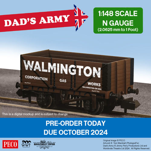 N Gauge - Walmington Gas Works (Dad's Army) Railway Wagon | PhotograFix