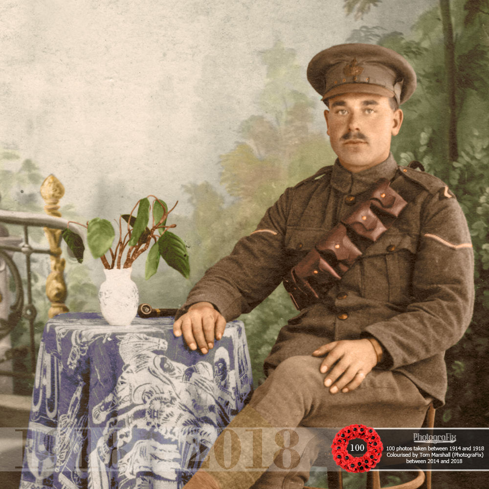100 Colourised Photos of WW1 for the 1918-2018 Centenary