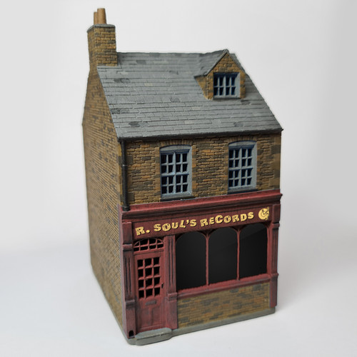 Small Shop No 2 - 3D Printed Model Building - Full or Half Relief ...