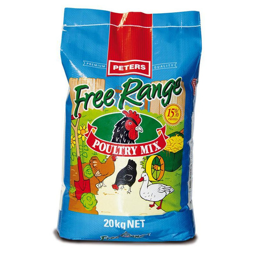 Peter's Free Range Poultry Mix 20kg | grainstore