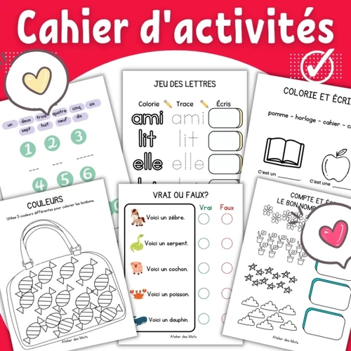 Cahier d'activités 1re année | Atelierdemots