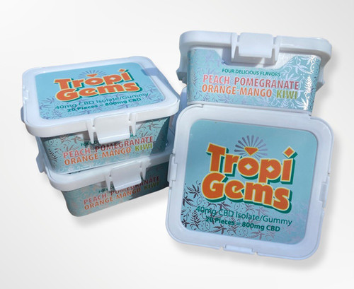 40mg Tropi Gems Gummies | Meadow Mountain Hemp