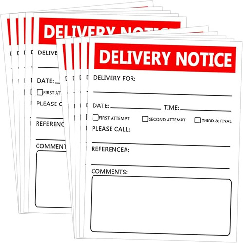 Delivery Notice Sticky Notes | Couvillier Advisors