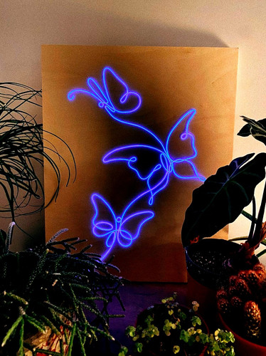 Butterfly Neon Sign | El Wire Signs Wall Art | ONE Neon Signs