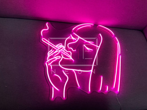 Smoking Girl | LED Neon Sign | ONE Neon Signs