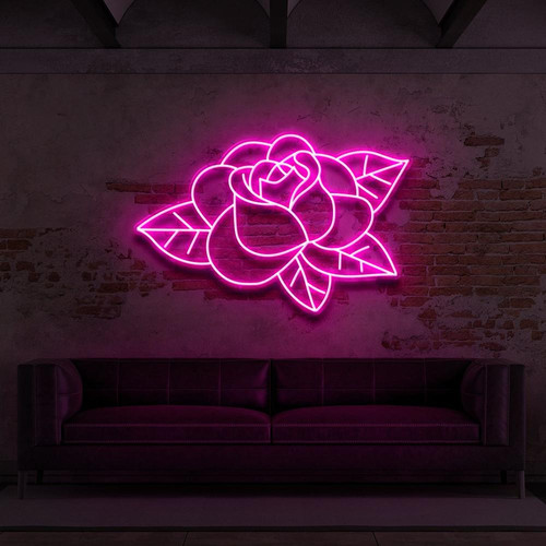 Old School Rose | LED Neon Sign | ONE Neon Signs