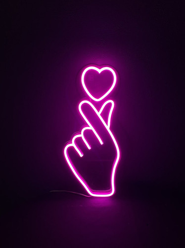 Finger Heart | LED Neon Sign | ONE Neon Signs
