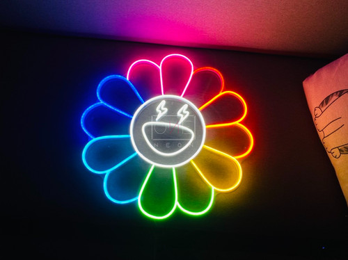 Sunflower By Takashi Murakami X Lightning | LED Neon Sign | ONE Neon Signs