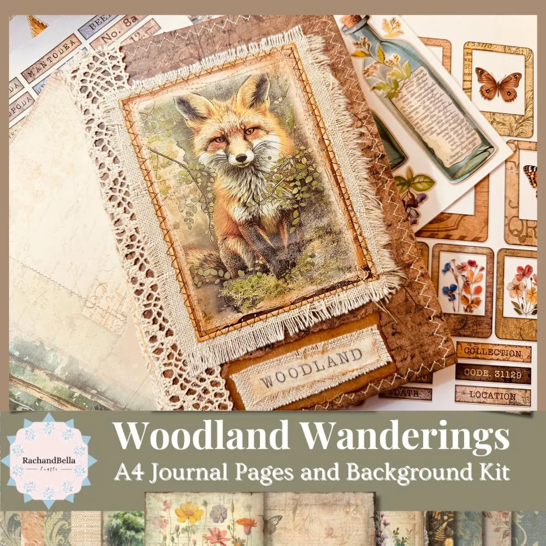 Woodland Wandering A4 & USL Journal Kit | RachandBella Crafts