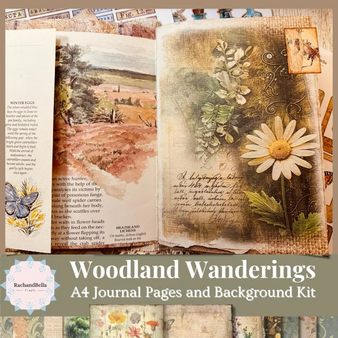 Woodland Wandering A4 & USL Journal Kit | RachandBella Crafts