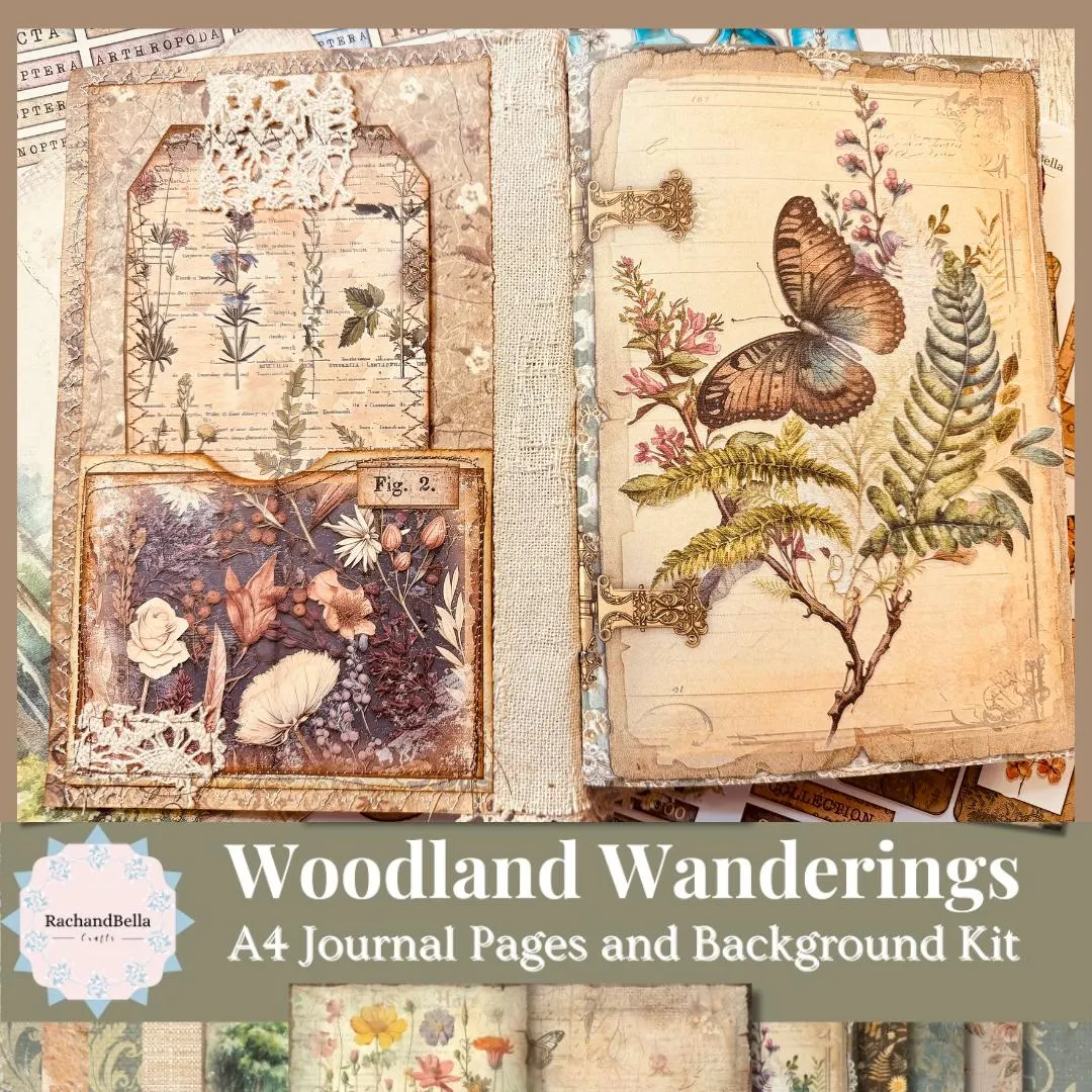 Woodland Wandering A4 & USL Journal Kit | RachandBella Crafts