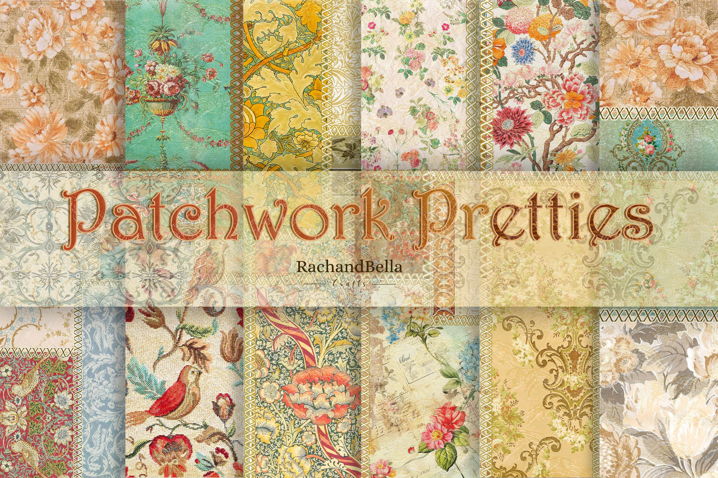 Patchwork Pretties Papers | RachandBella Crafts