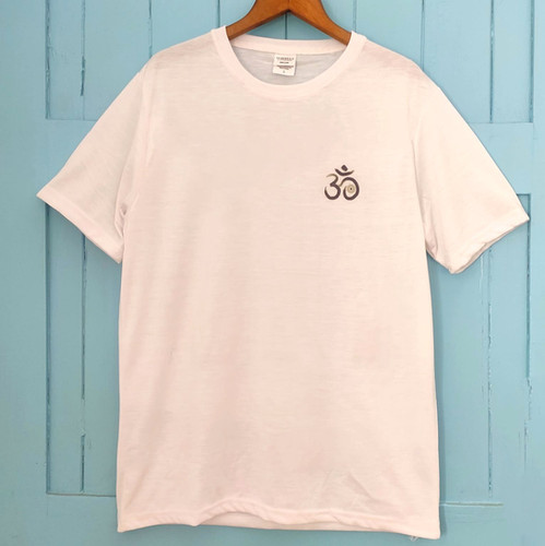 Celestial Eye (ॐ) White Polycot Tshirt | Festive Hues