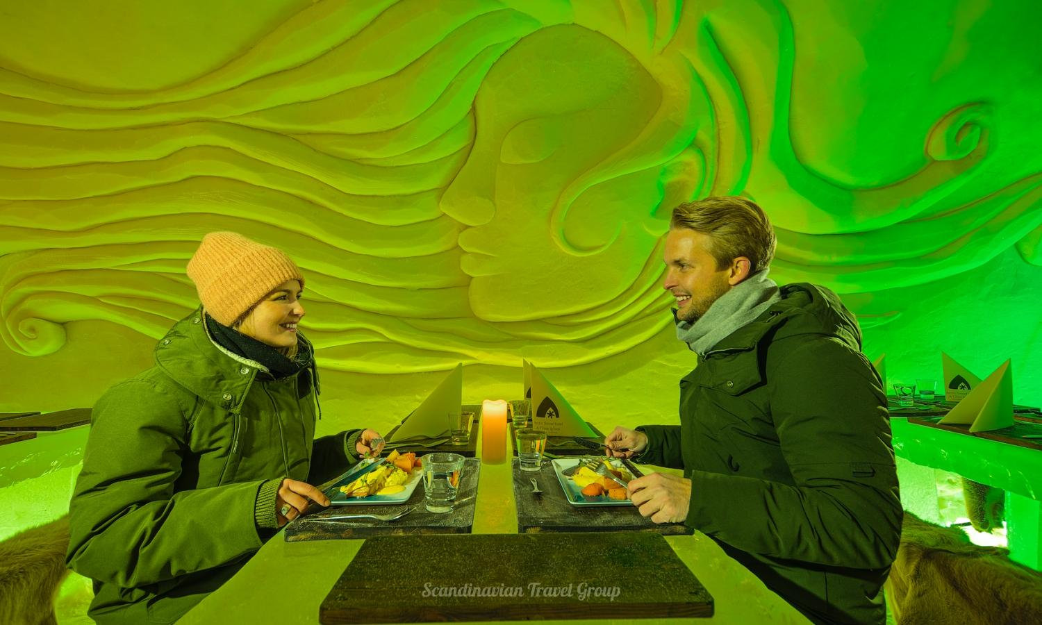 Visit to Arctic Snow Hotel & Castle with Dinner in Ice Restaurant