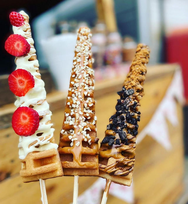 Waffle Stand Wedding Waffle & Cotton Candy Pop Up Cart Packages And