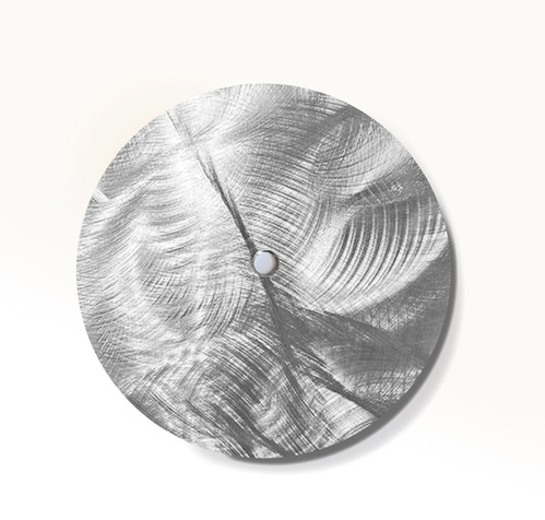 8x8 Clock Round Stainless Steel Wall Plate | lookmanostand
