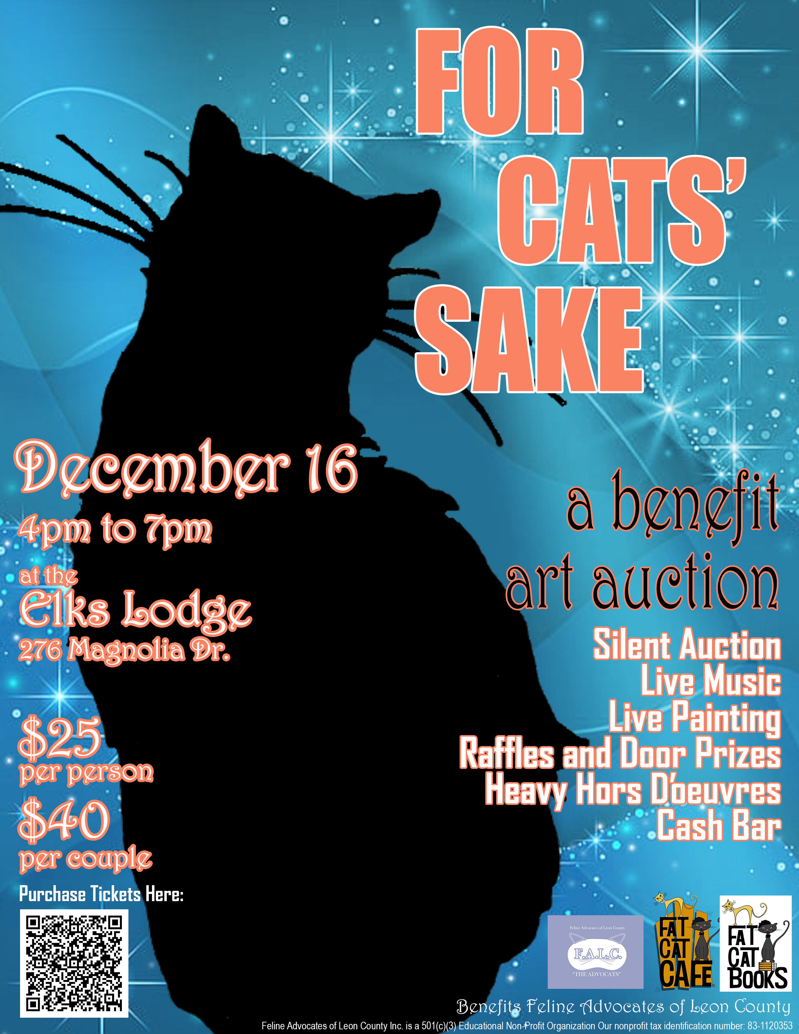 For Cats' Sake Silent Art Auction Tickets 2023 | Cafe
