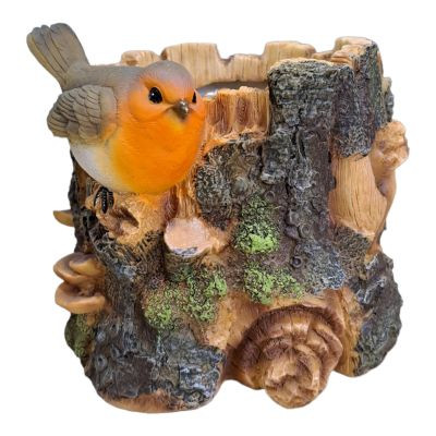 Vivid arts robin tree trunk planter | Truesculpt