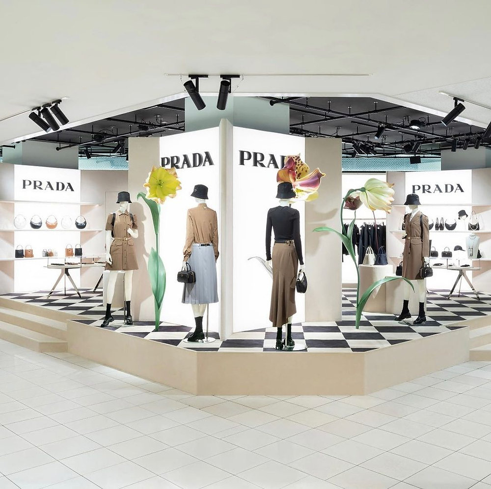 Prada Fall / Winter 2023 The Stage Pop-Up, Isetan Shinjuku Tokyo Japan.
